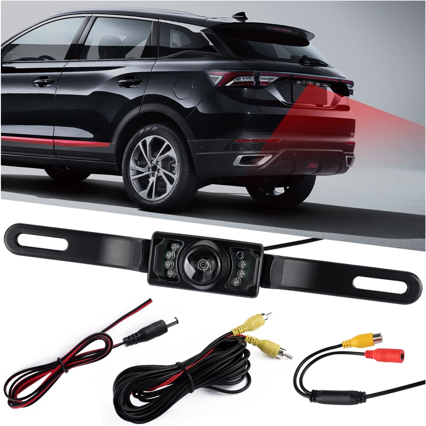 Backup Camera for Car with 8 LED - [HD Night Vision] [IP69 Waterproof ...
