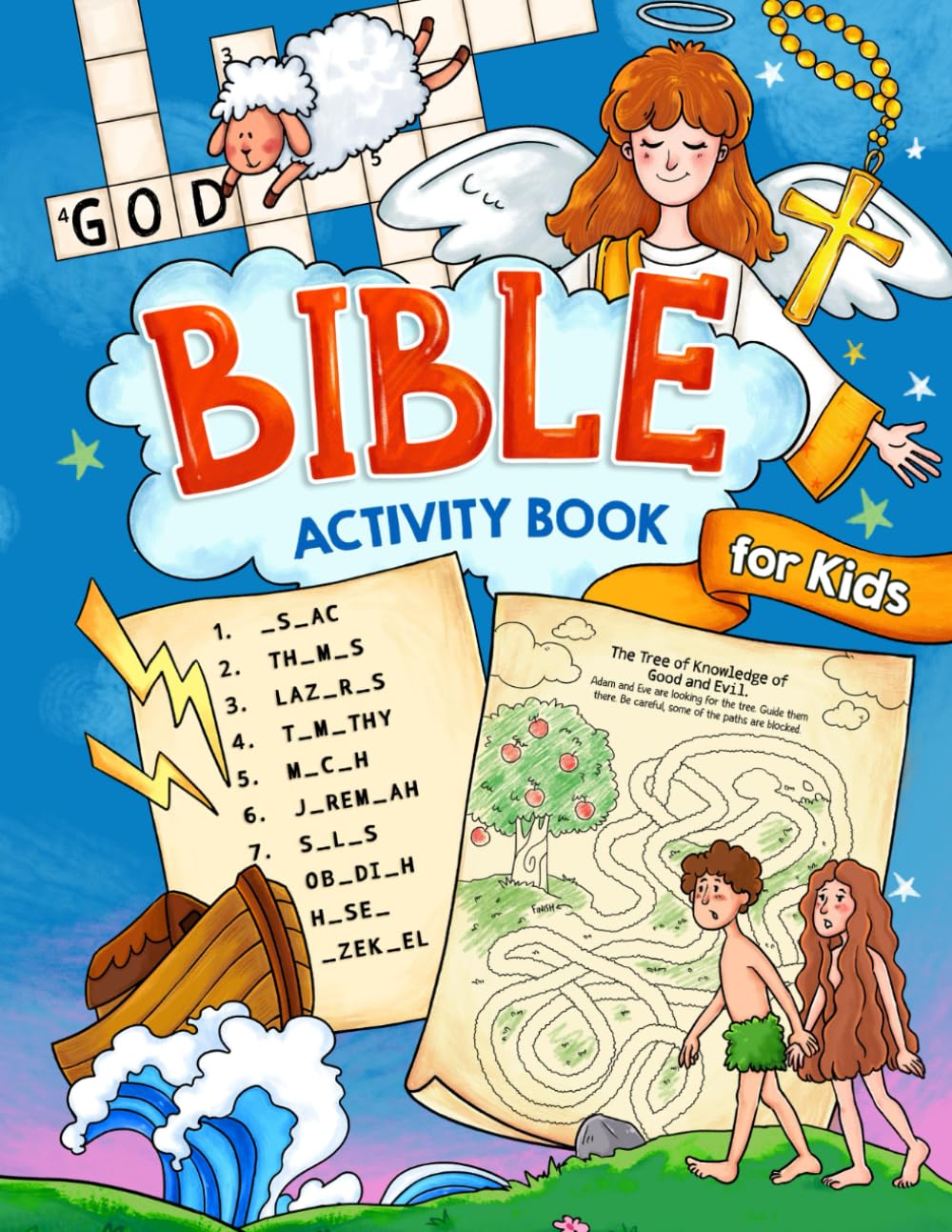 Bible: Exciting Biblical Activity Book for Kids Including Mazes, Spot ...