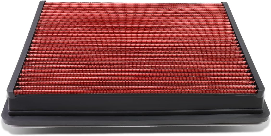 Amazon.com: DNA Motoring AFPN-097-RD Washable Drop In Panel Air Filter ...