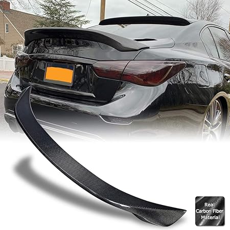Amazon.com: NINTE Roof Spoiler for 2014-2018 Infiniti Q50 M Style Rear ...