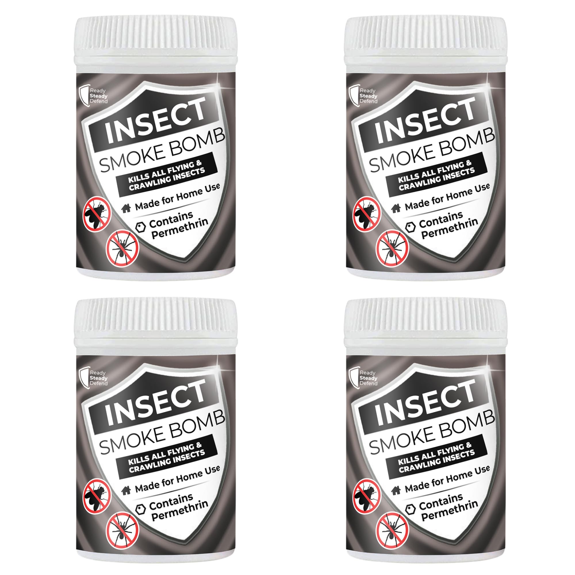 Insect Smoke Bomb 4 Pack - Fast-Acting Formula, Comprehensive Coverage ...