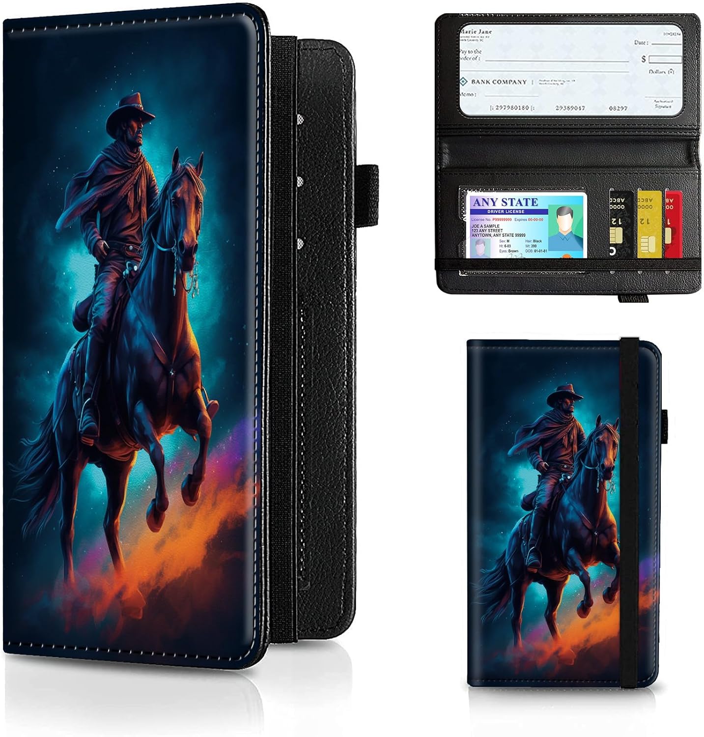 Amazon.com: JANENFNA Checkbook Cover for Personal Checkbook, Cowboy ...