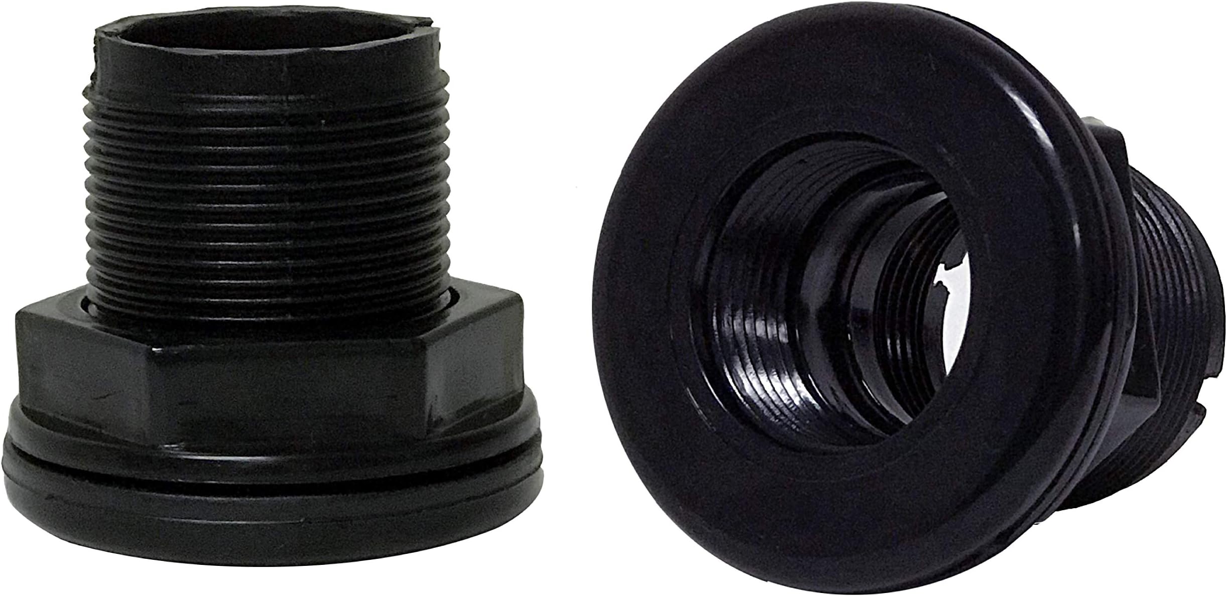 Amazon.com: 2 Pack - 1" Double Threaded/Threaded Bulkhead - AM BRAND ...