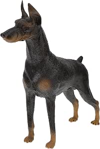 Amazon.co.jp: Ornaments Simulated Dog Figurine Standing Doberman ...