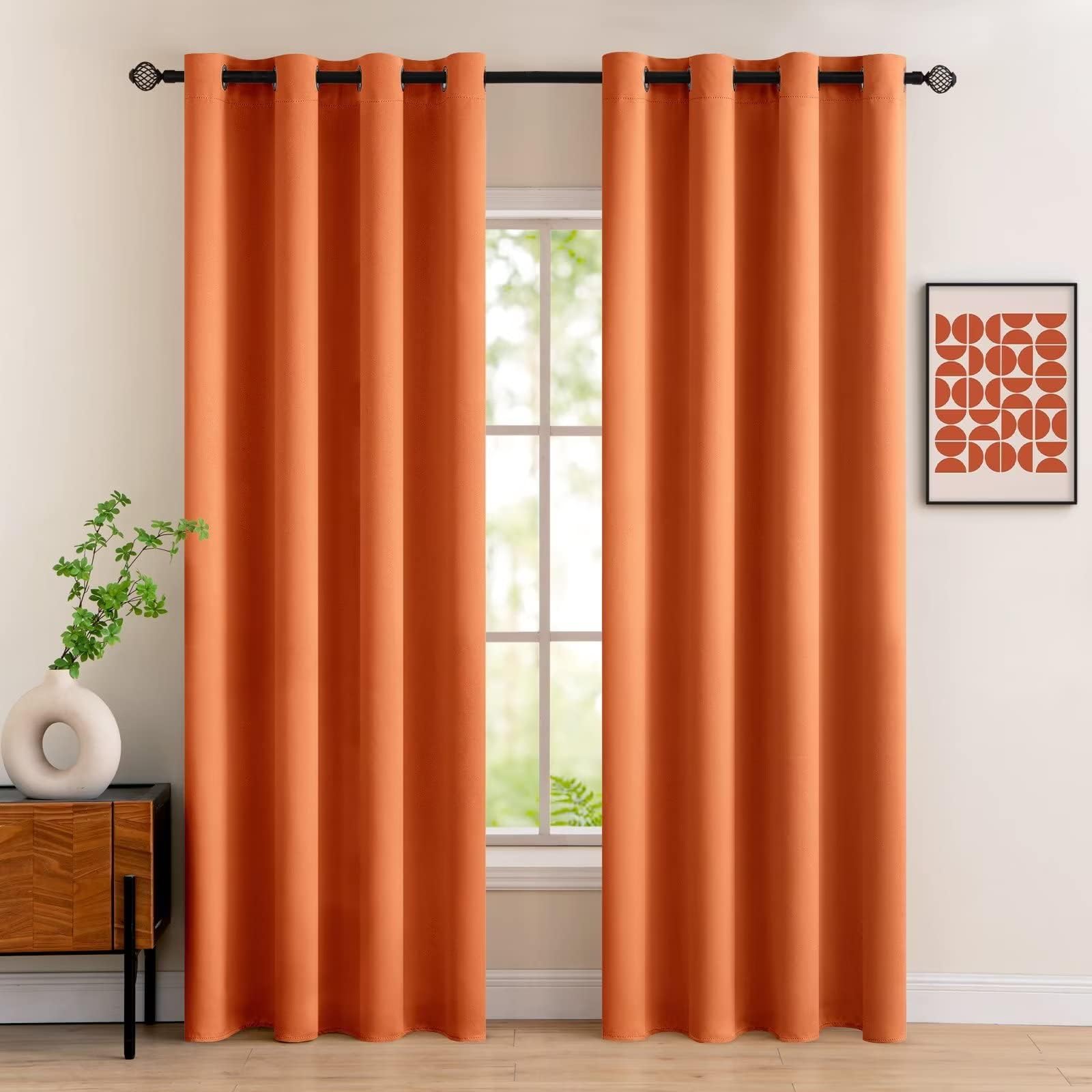 The House Of Emily Blackout Room Darkening Eyelet Curtains - Thermal ...