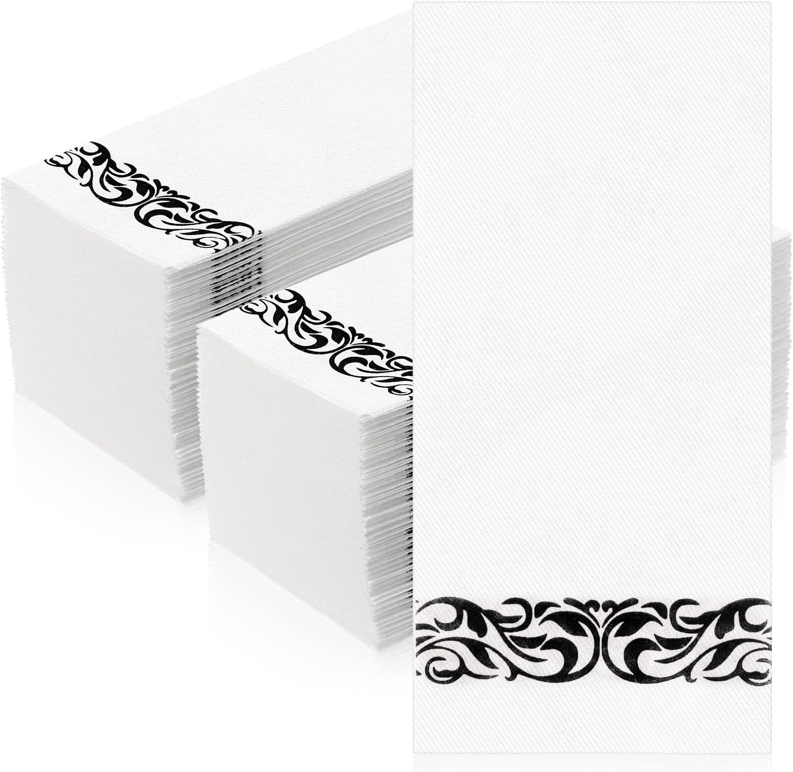 Amazon.com: Qilery 200 Pack Linen Disposable Dinner Napkins Elegant ...