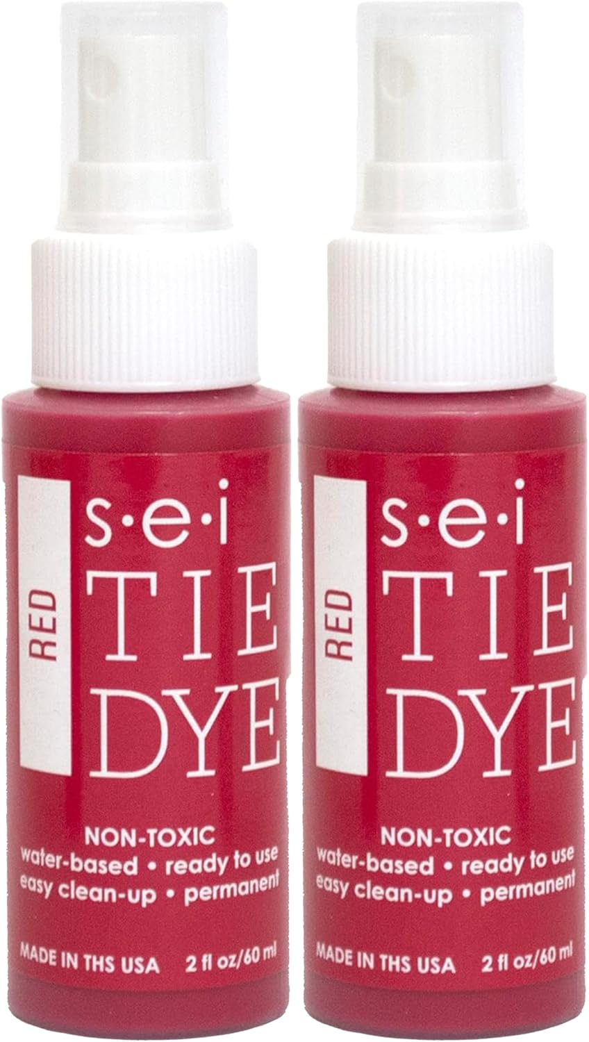 Amazon.com: S.E.I. Red Tie Dye Spray Bottle: 2oz. Non Toxic Fabric Dye ...