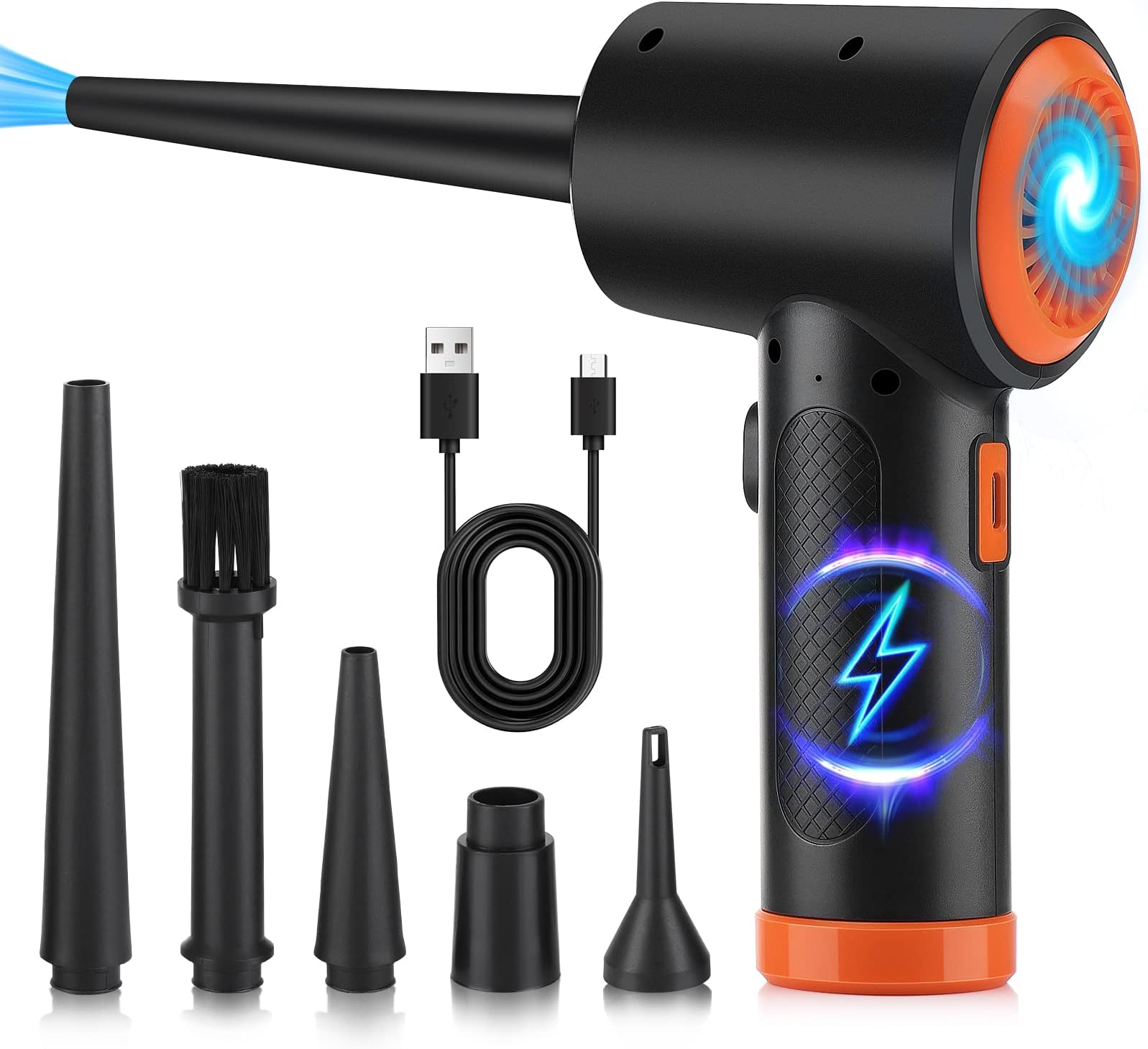 Amazon.com: Compressed Air Duster for Computers 120000RPM, Electric Air ...