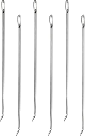 Amazon.com: WILLBOND 6-Piece Stainless Steel Curved Poultry Trussing ...