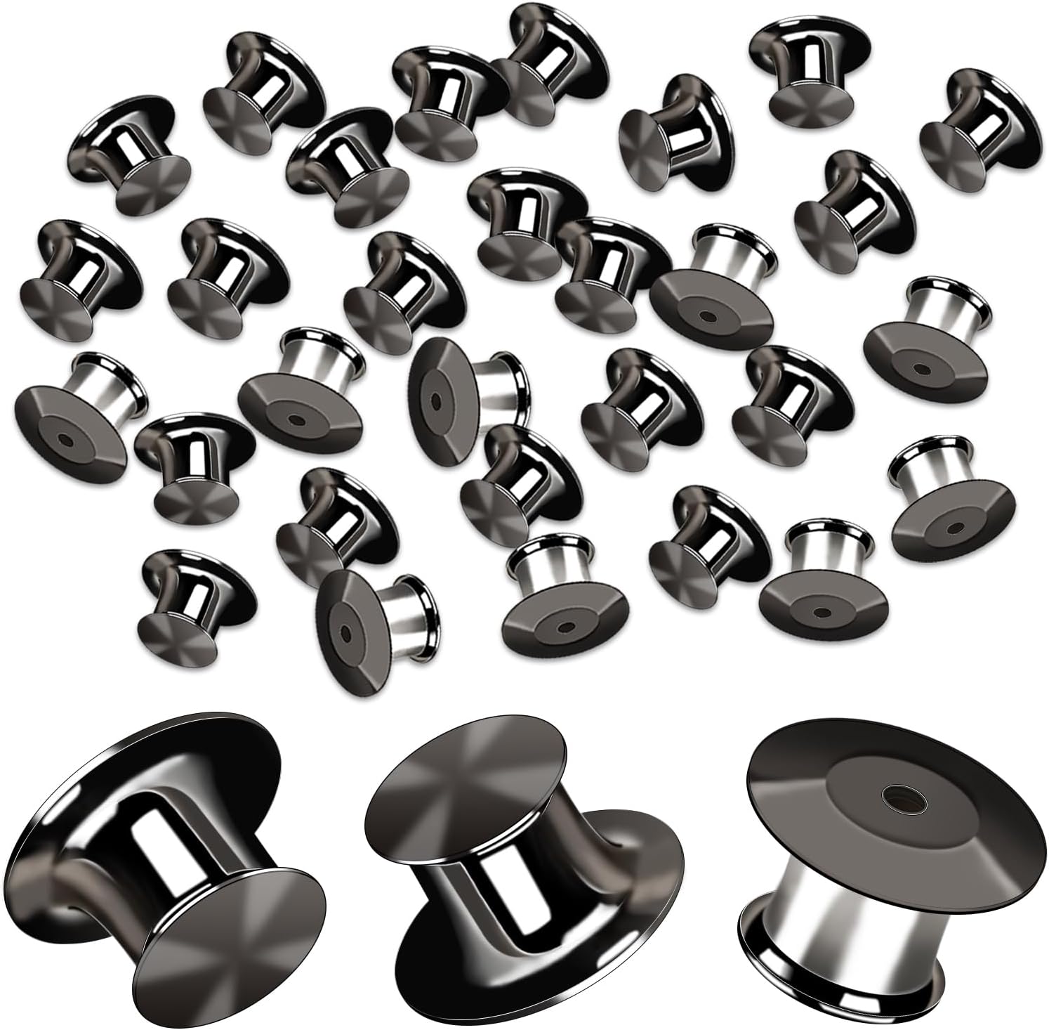 Amazon.com: Metal Pin Backs, DECYOOL 40 Pcs Black Locking Pin Keepers ...