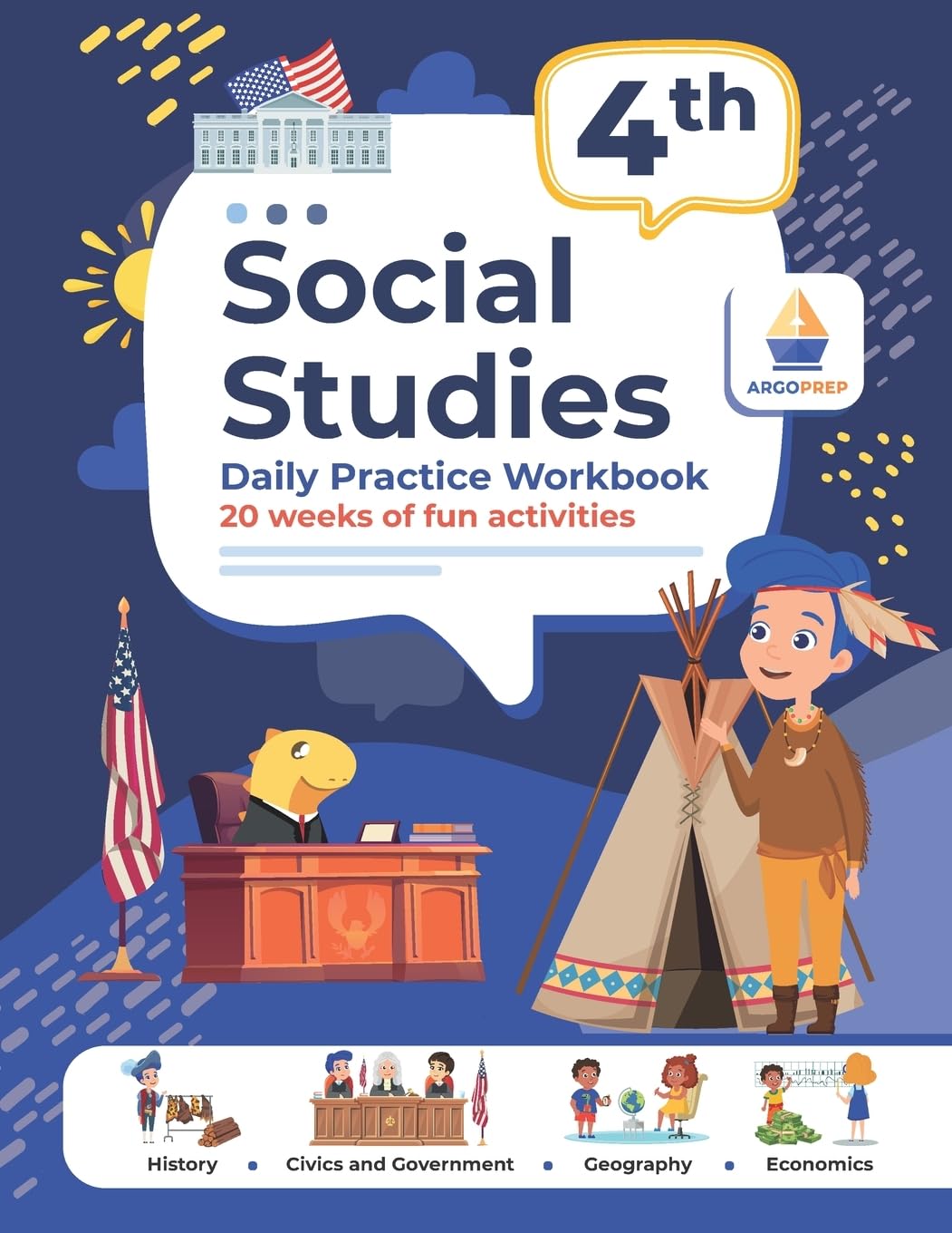 Snapklik.com : 4th Grade Social Studies: Daily Practice Workbook 20 Weeks Of Fun Activities ...