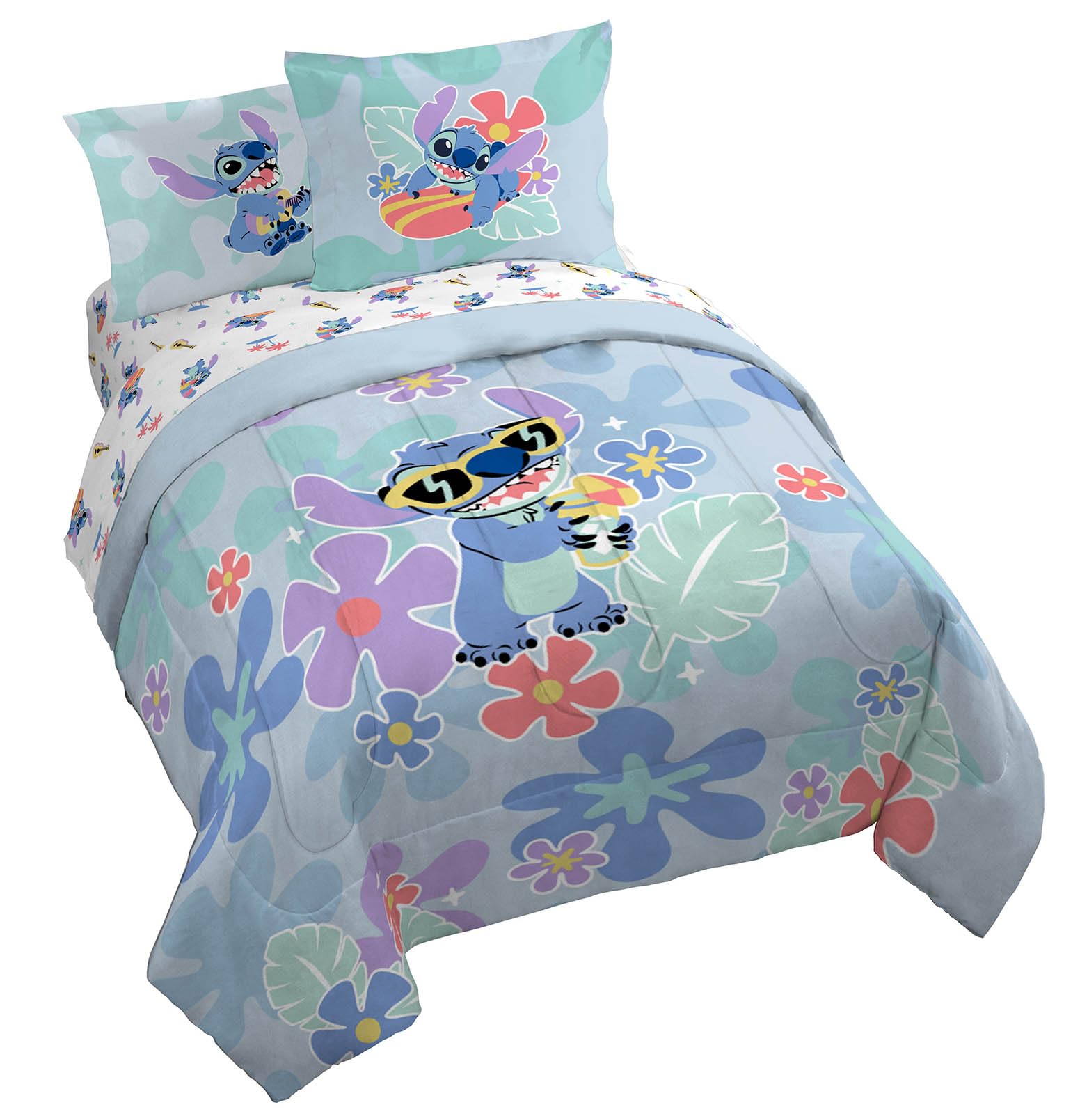 Amazon.com: Jay Franco Disney Lilo and Stitch Queen Size Comforter Set ...