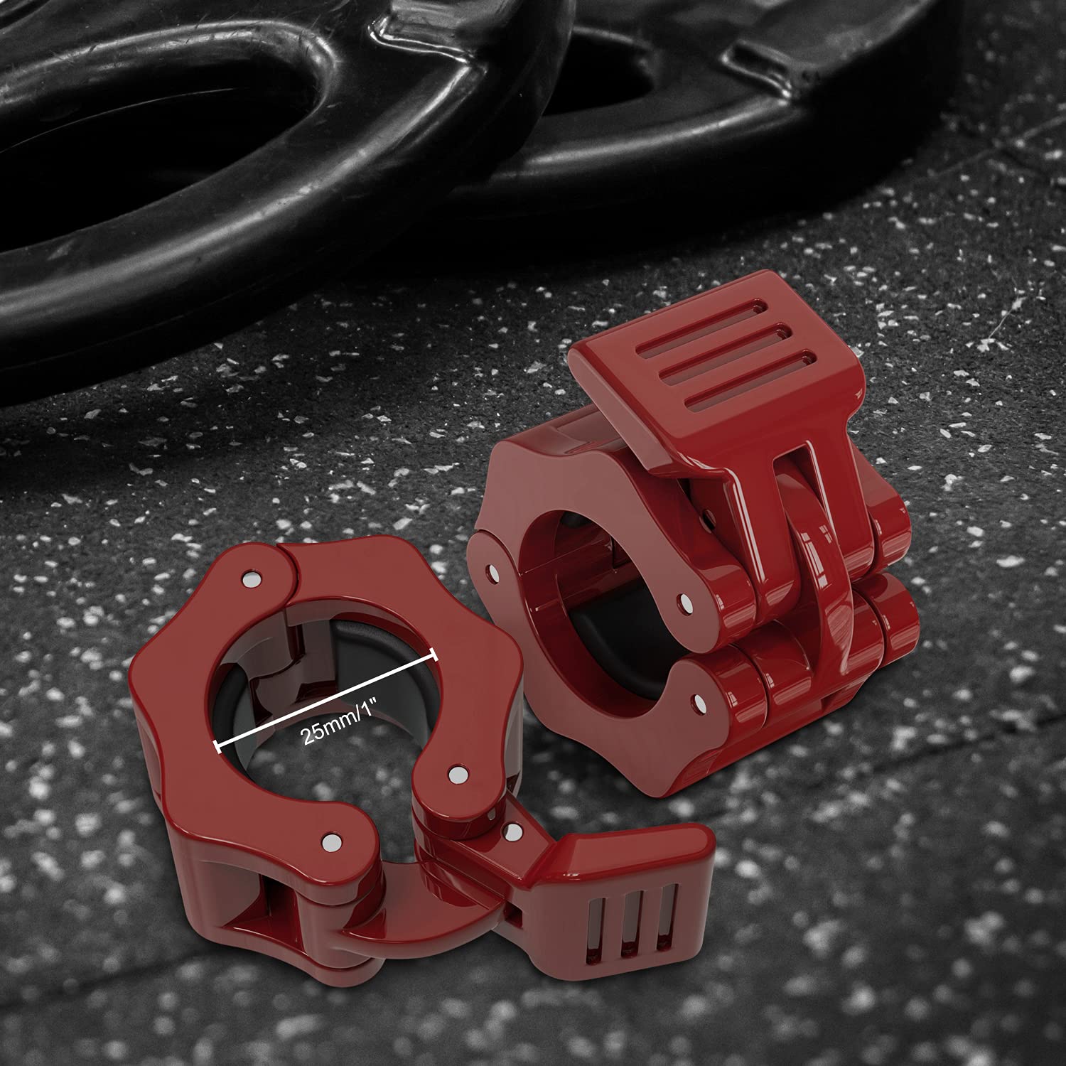 Olympic Barbell Collars MoKo Clamps Collars, Quick Release Pair Of ...