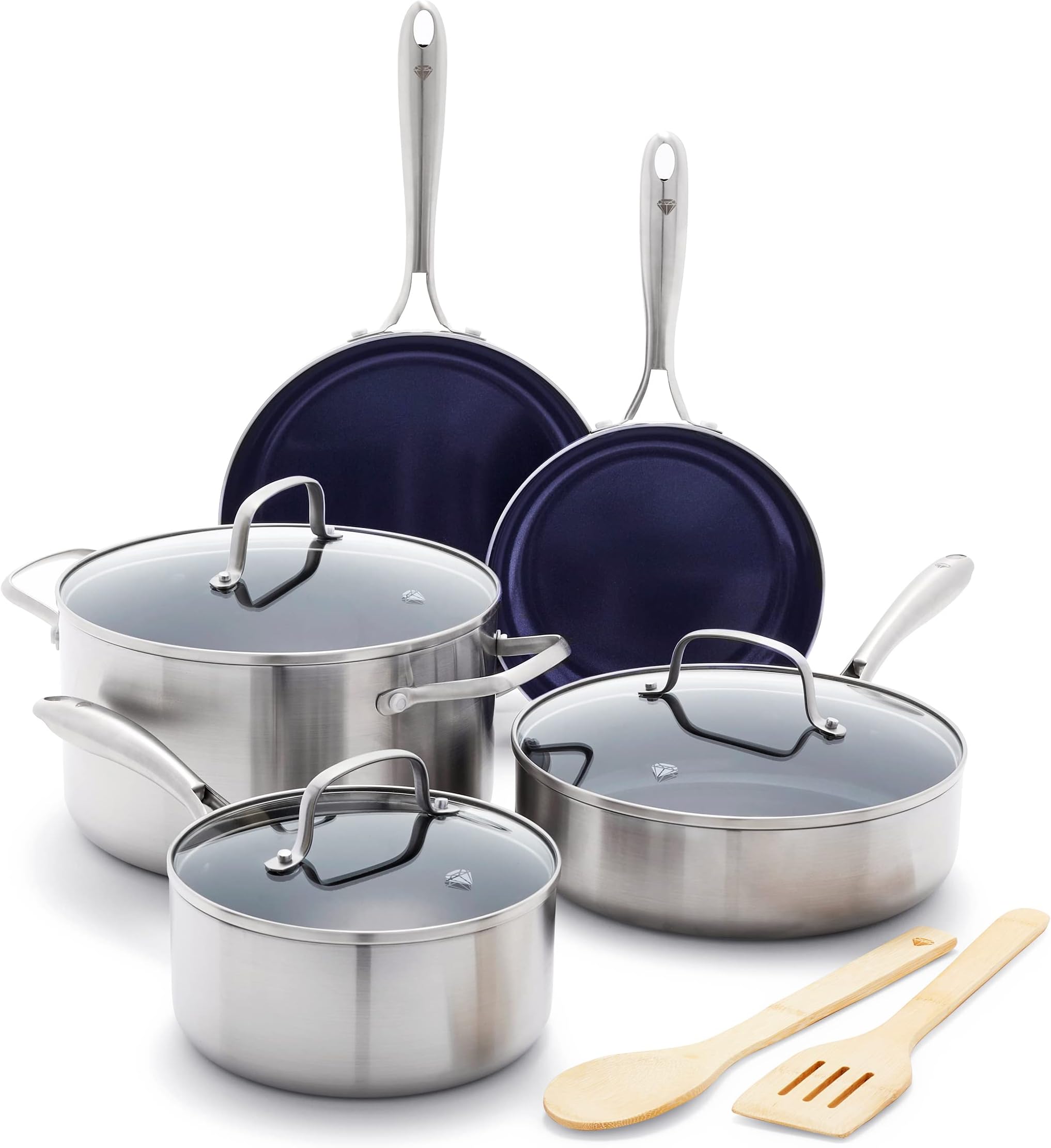 Amazon.com: Blue Diamond Cookware Diamond Infused Ceramic Nonstick 4 ...