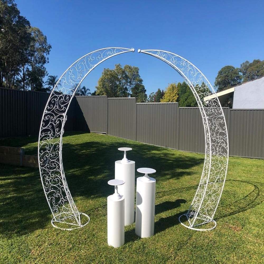 NAXILAI Plinths White Acrylic Round Cylinder Plinth Stands Display ...