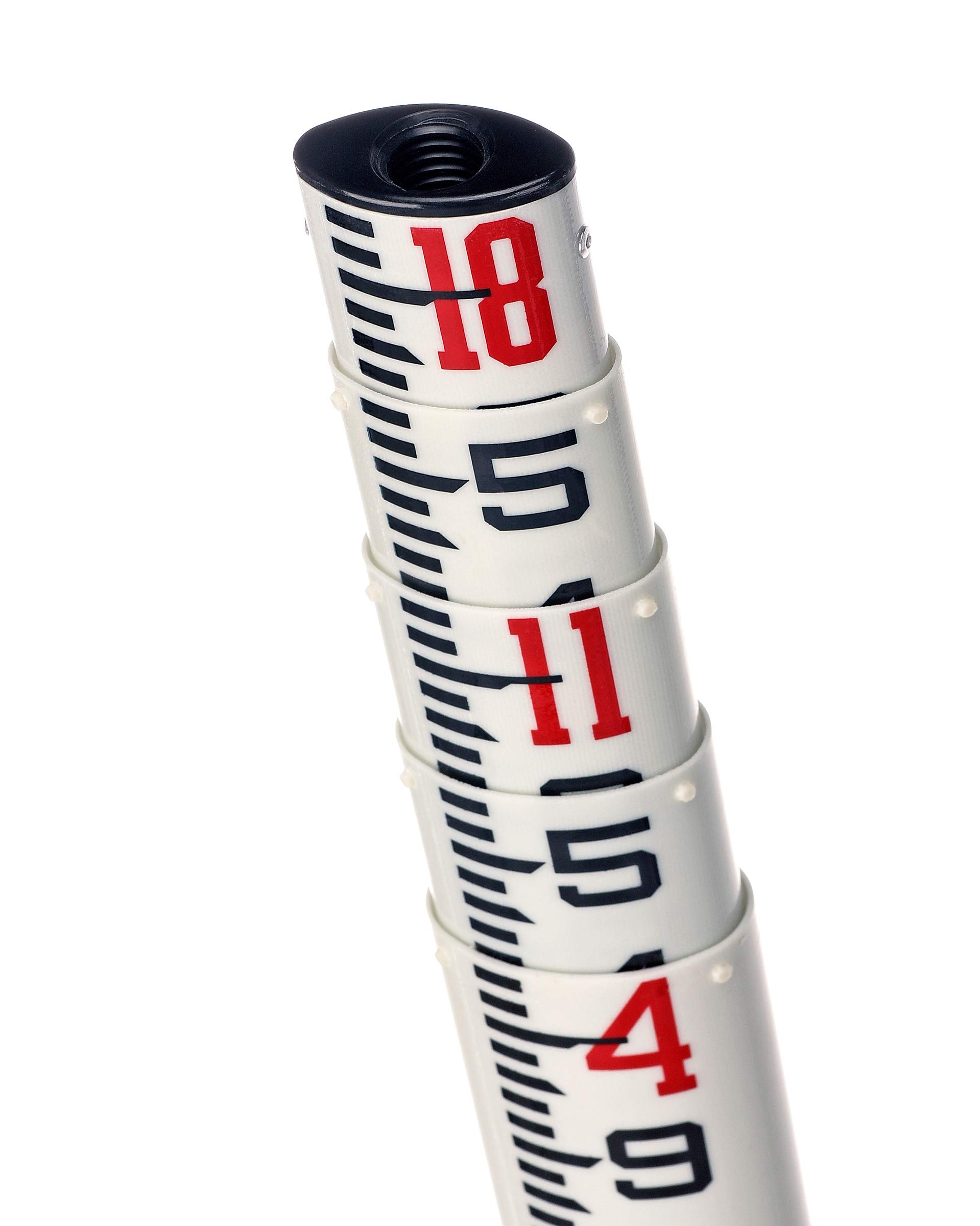Snapklik.com : AdirPro 18-Foot Fiberglass Oval Leveling Rod- 10ths, 4 ...