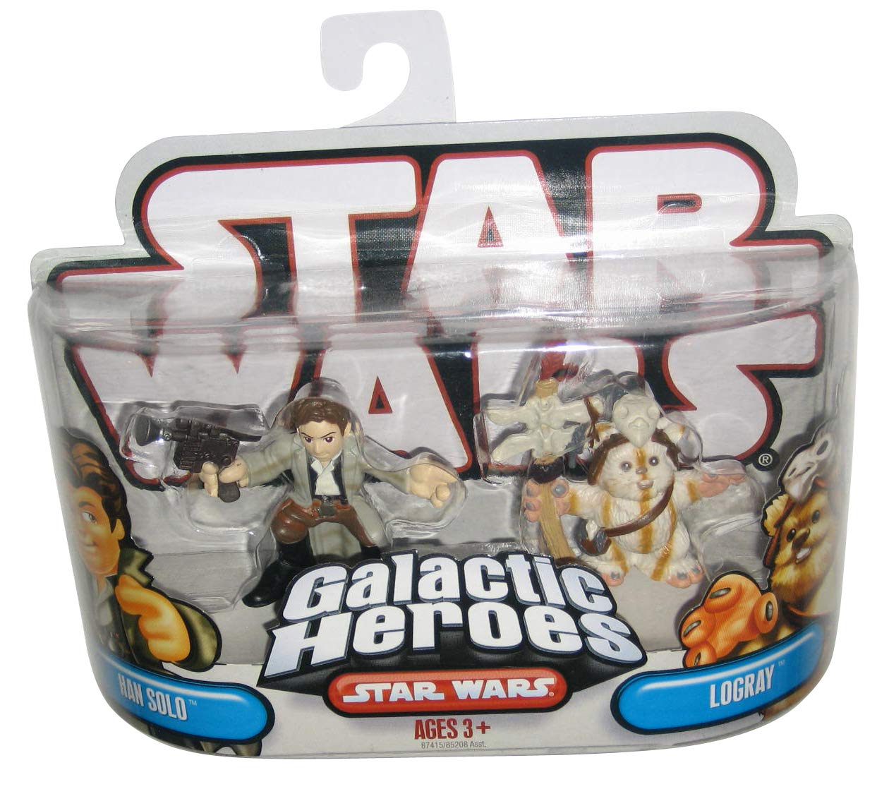 Star Wars Galactic Heroes Han Solo & Logray Figure Set : Amazon.co.uk ...