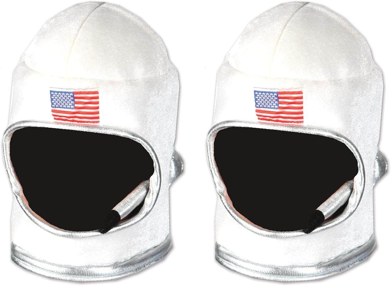 Amazon.com: Beistle Unisex Plush Astronaut Helmets, 2 Pieces – Silver ...