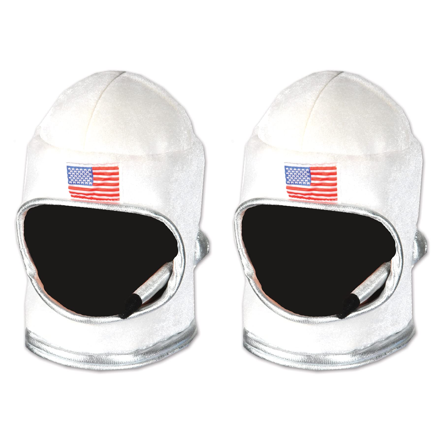 Amazon.com: Beistle Unisex Plush Astronaut Helmets, 2 Pieces – Silver ...