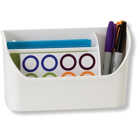 Amazon.com: Officemate Magnet Plus Magnetic, Utility Pocket, White ...