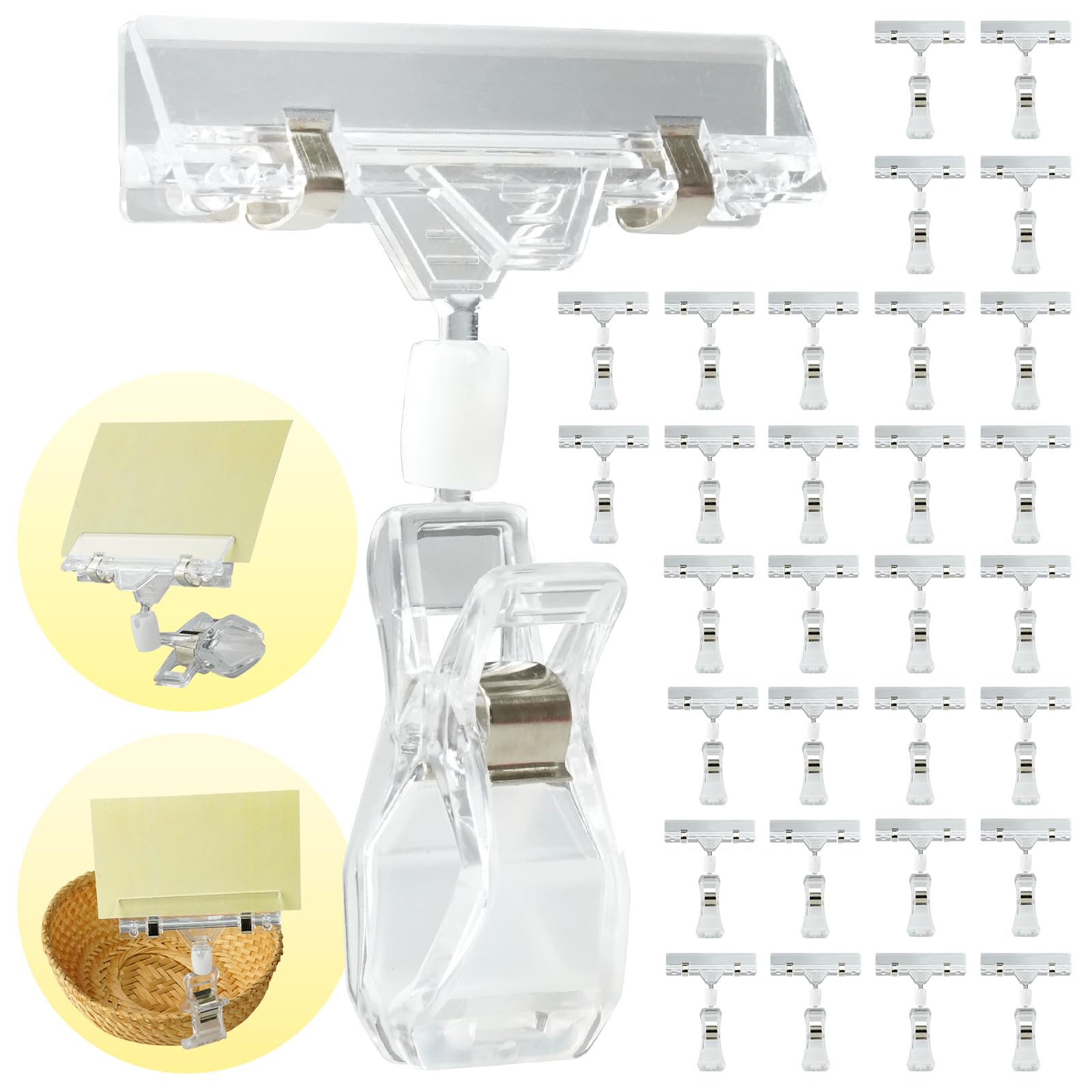 Amazon | Webirth ポップクリップ 【自立タイプで卓上でも使える】 POP 値札 スタンド 店舗 展示 表示 ディスプレイ サインホルダー popスタンド 店舗看板用照明 ネオン ...