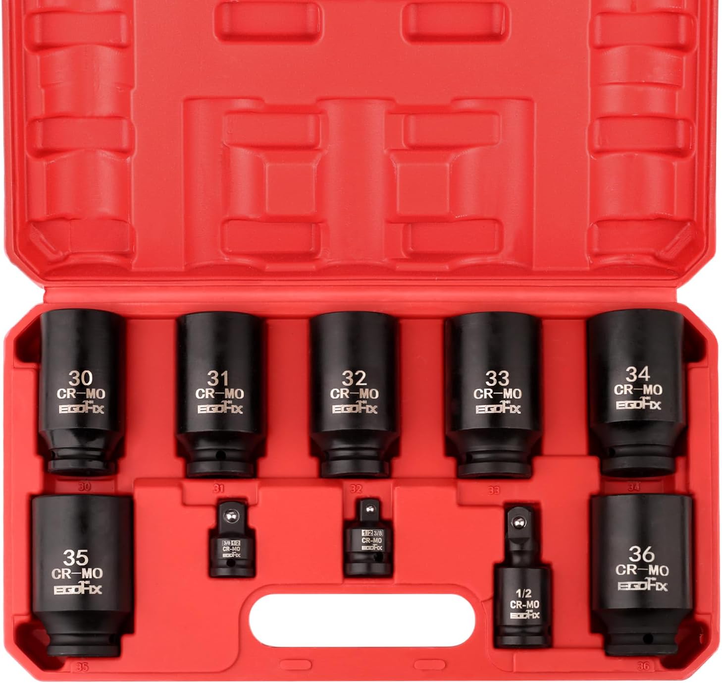 Stanley Proto J5100 3/8" Drive SAE Torque Adapter Set, 12 Point, 9PC ...