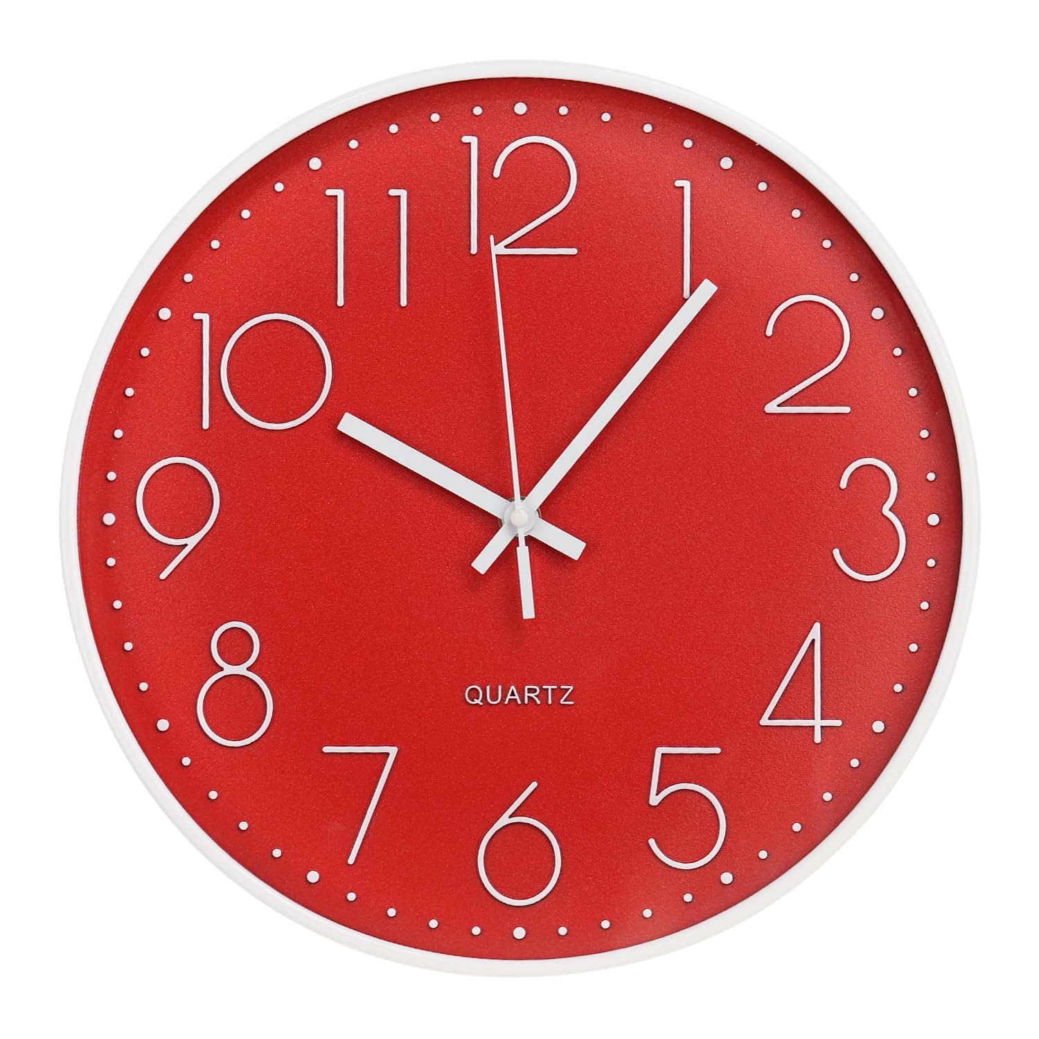 Amazon.com: bakbrand Wall Clock 12 Inch Non-Ticking Silent Modern ...