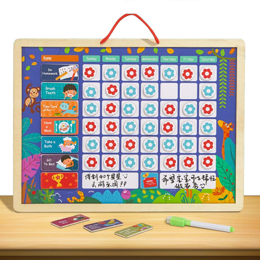 Buy MUYU Behavior Chore Reward Chart for Multiple Kids Responsibility ...