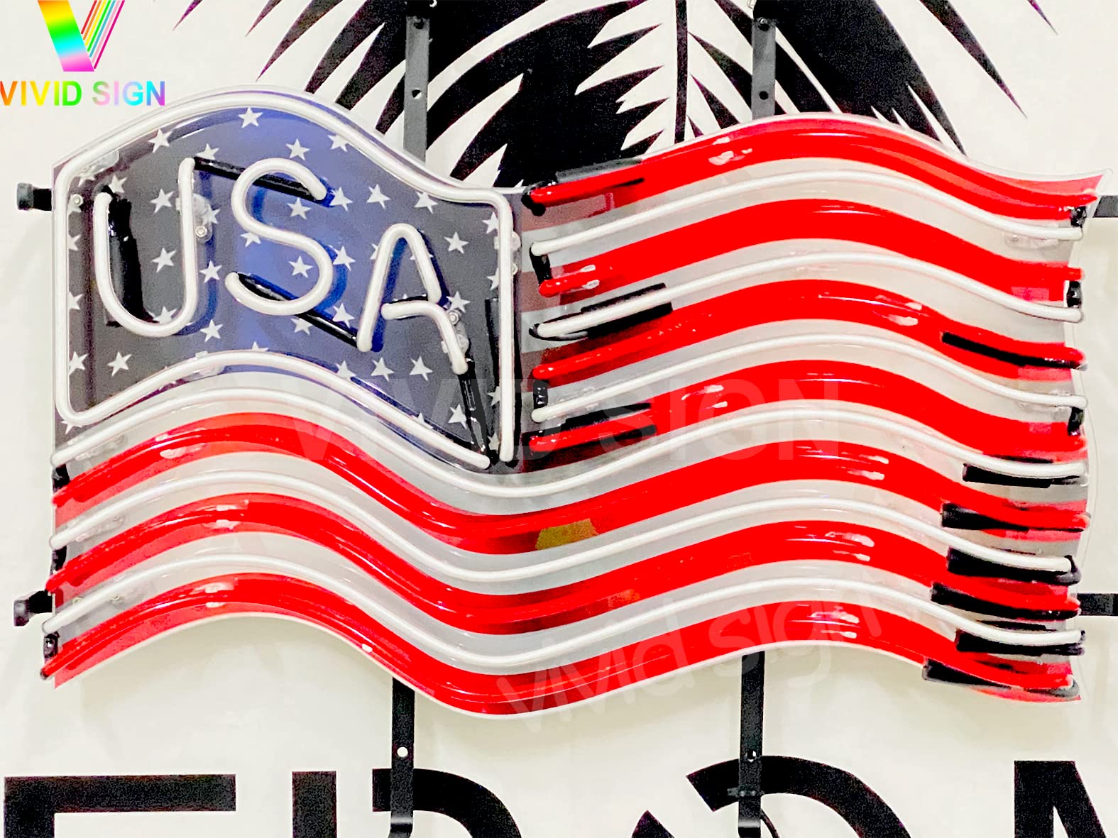 American Flag Led Light Signs USA Proud Patriotic Led Sign 💡