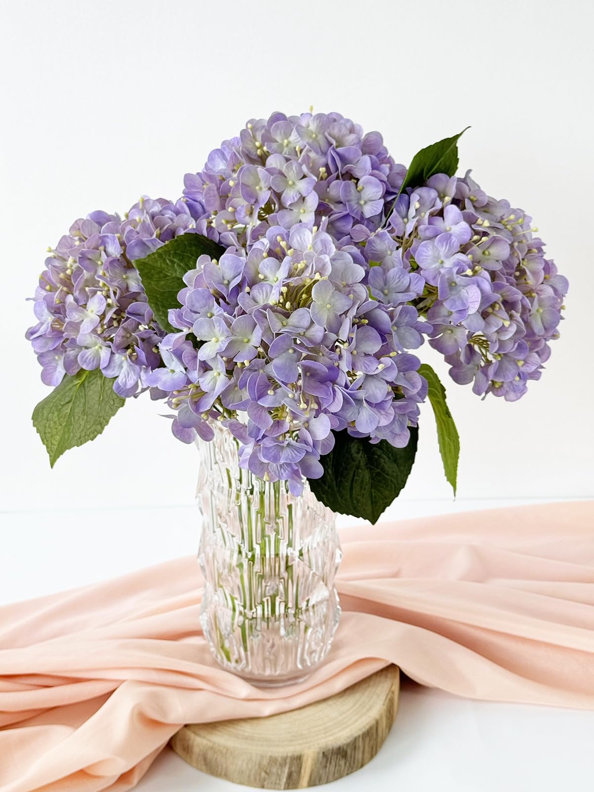Amazon.com: 4 Pcs 20'' Real Touch Hydrangeas Artificial Hydrangeas ...