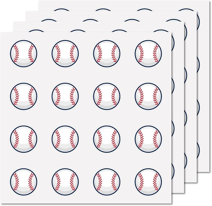 Amazon.com: CREATCABIN 128Pcs Baseball Stickers Planner Stickers PVC ...