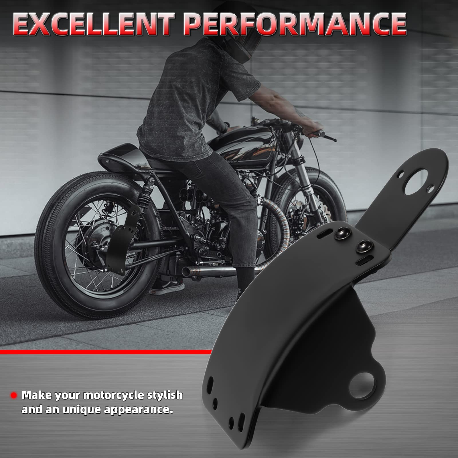 Snapklik.com : Side Mount License Plate Bracket Curved 3/4 Inch Axle ...