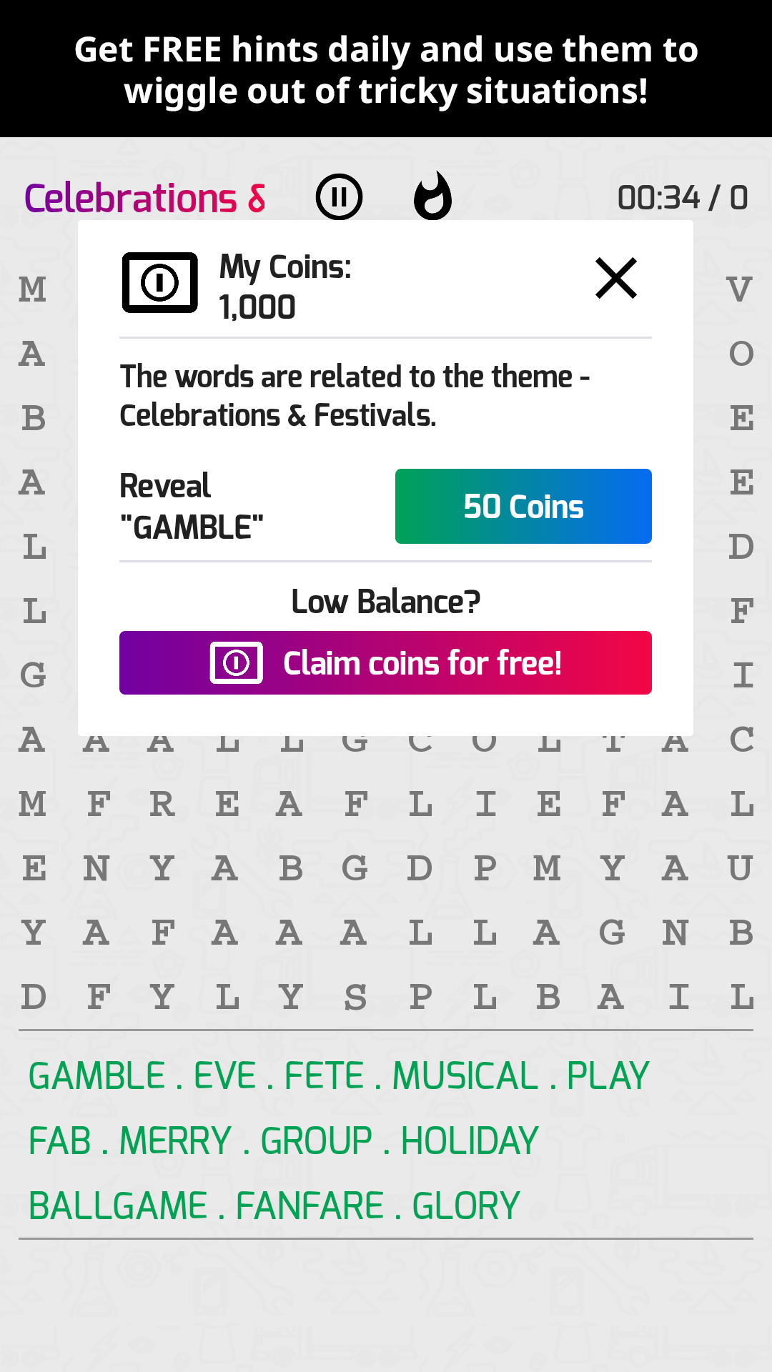 Super Word Search Puzzle Game - App on Amazon Appstore