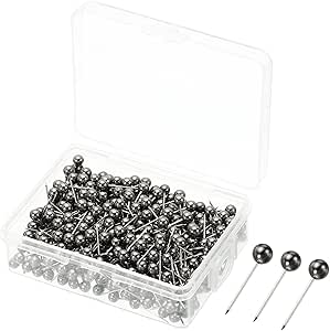 PATIKIL Push Pins, 500 Pack Round Head Map Tacks Thumb Steel Point for ...