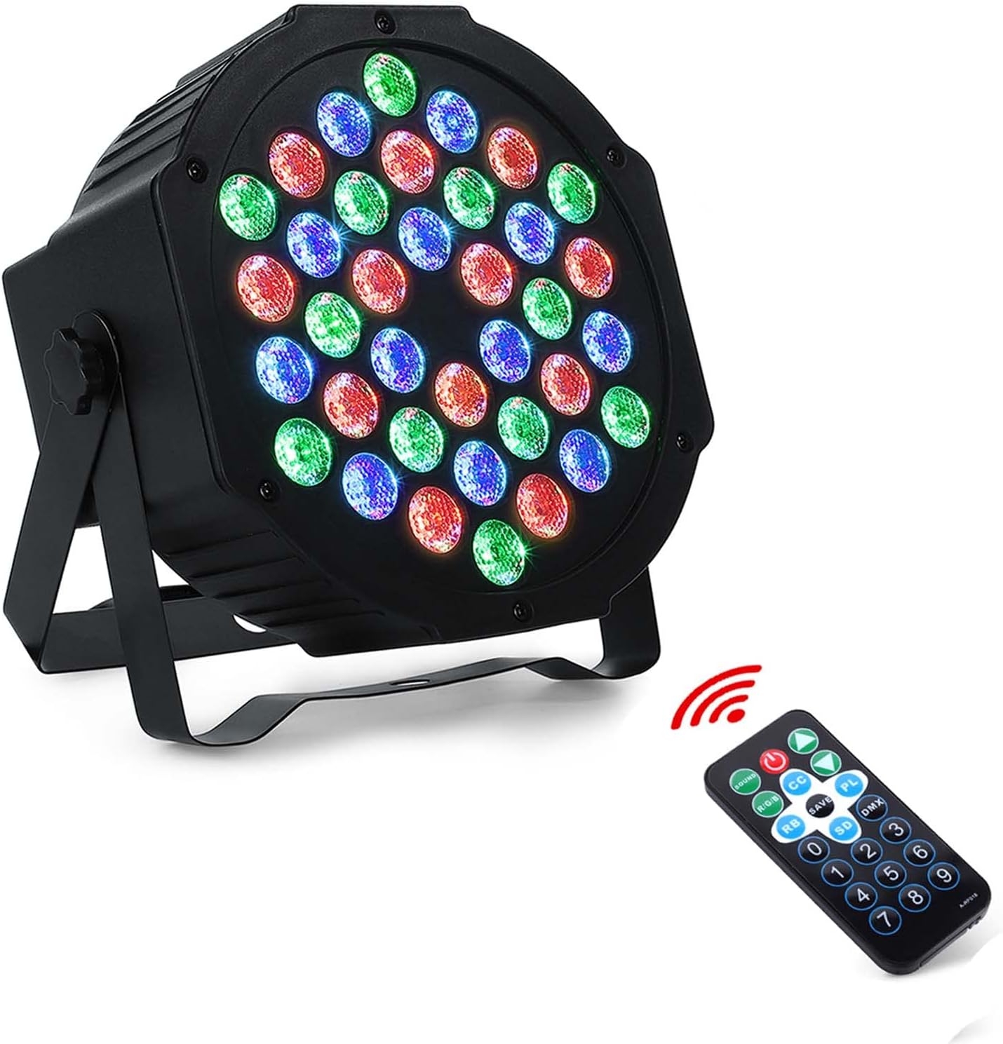 Amazon.com: LUNSY Dj Lights, 4 Pack 36 LED Par Lights Stage Lights with ...