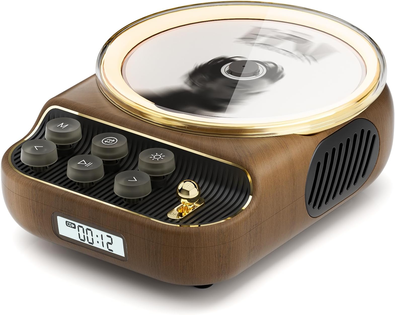Amazon.com: Retro Portable CD Players with Bluetooth Speakers, FM Radio ...