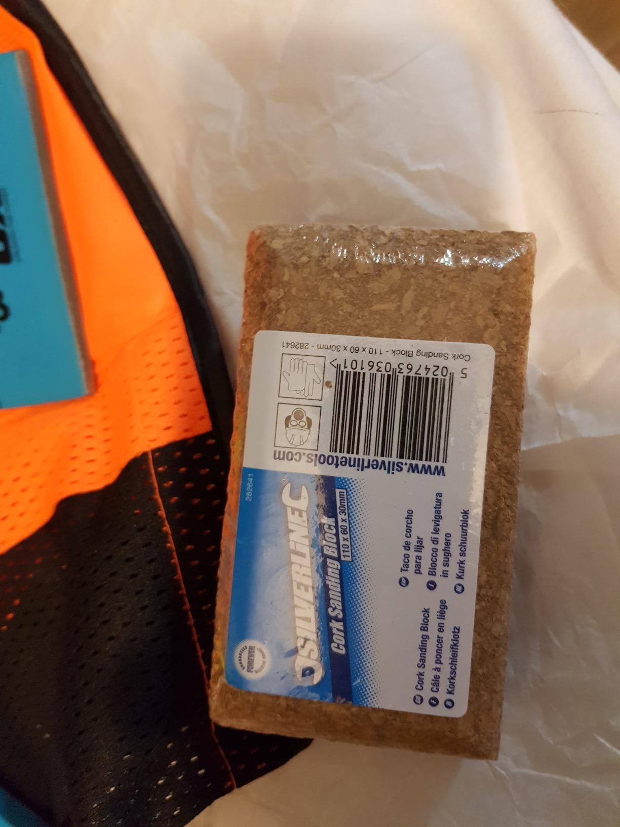 Silverline Cork Sanding Block 110 x 60 x 30mm (282641) : Amazon.co.uk ...