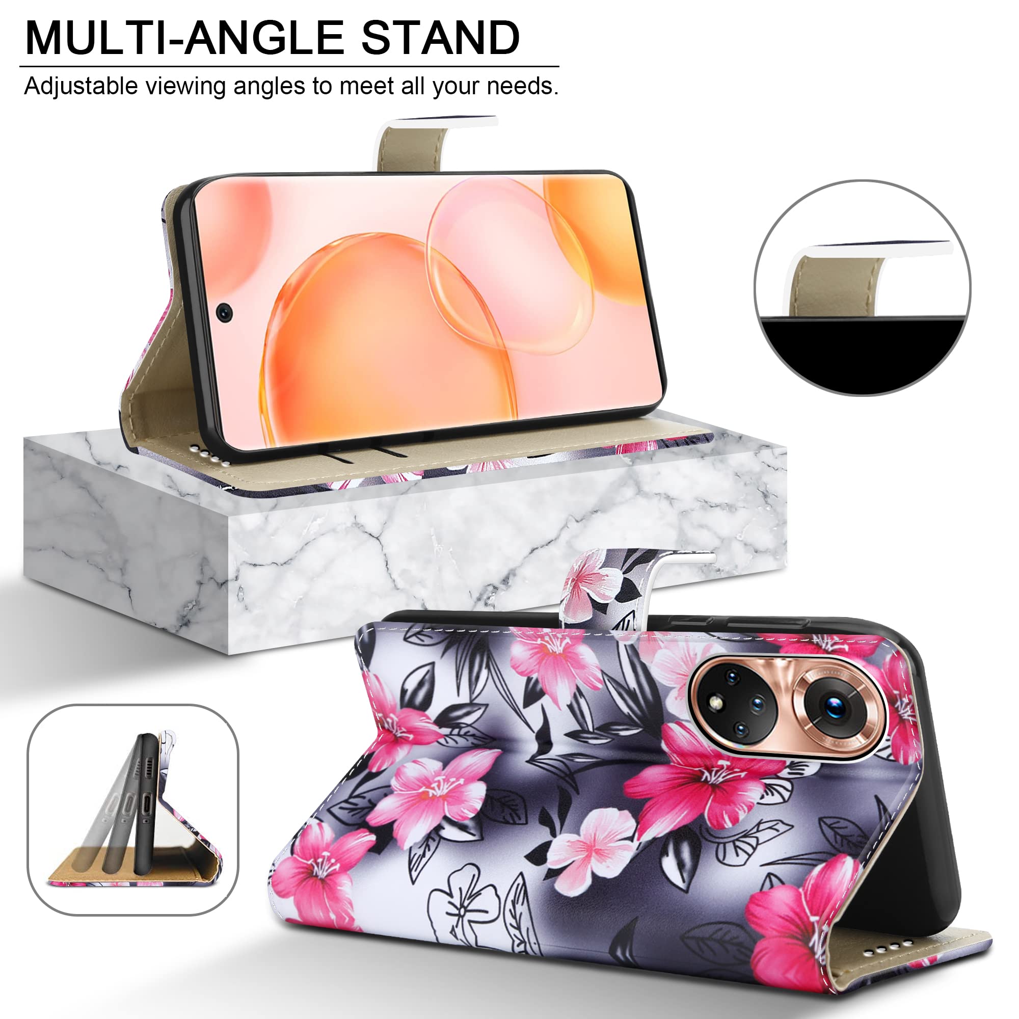 For Honor X6C 400 Pro Lite X6B 200 Smart 90 X7B Case Leather Wallet ...