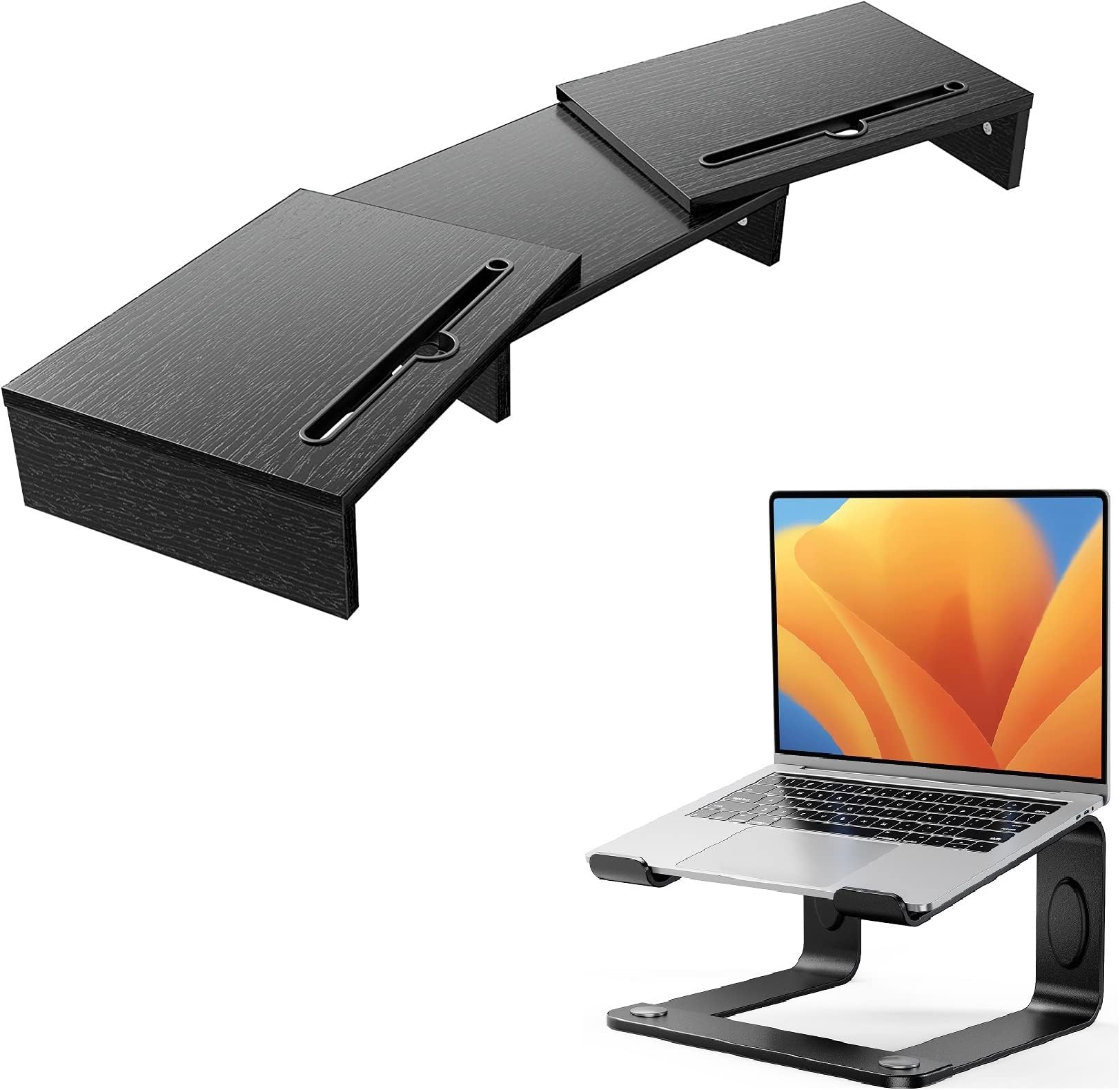 Amazon.com: LORYERGO Dual Monitor Stand Laptop Stand : Electronics