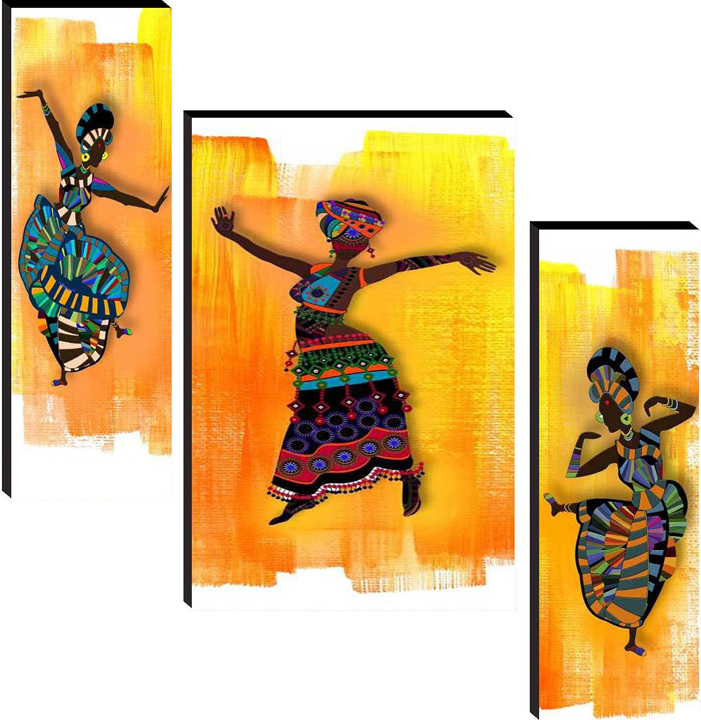 Buy Wallmax African Lady UV Textured Multi Effect 6 Mm MDF Framed Wall