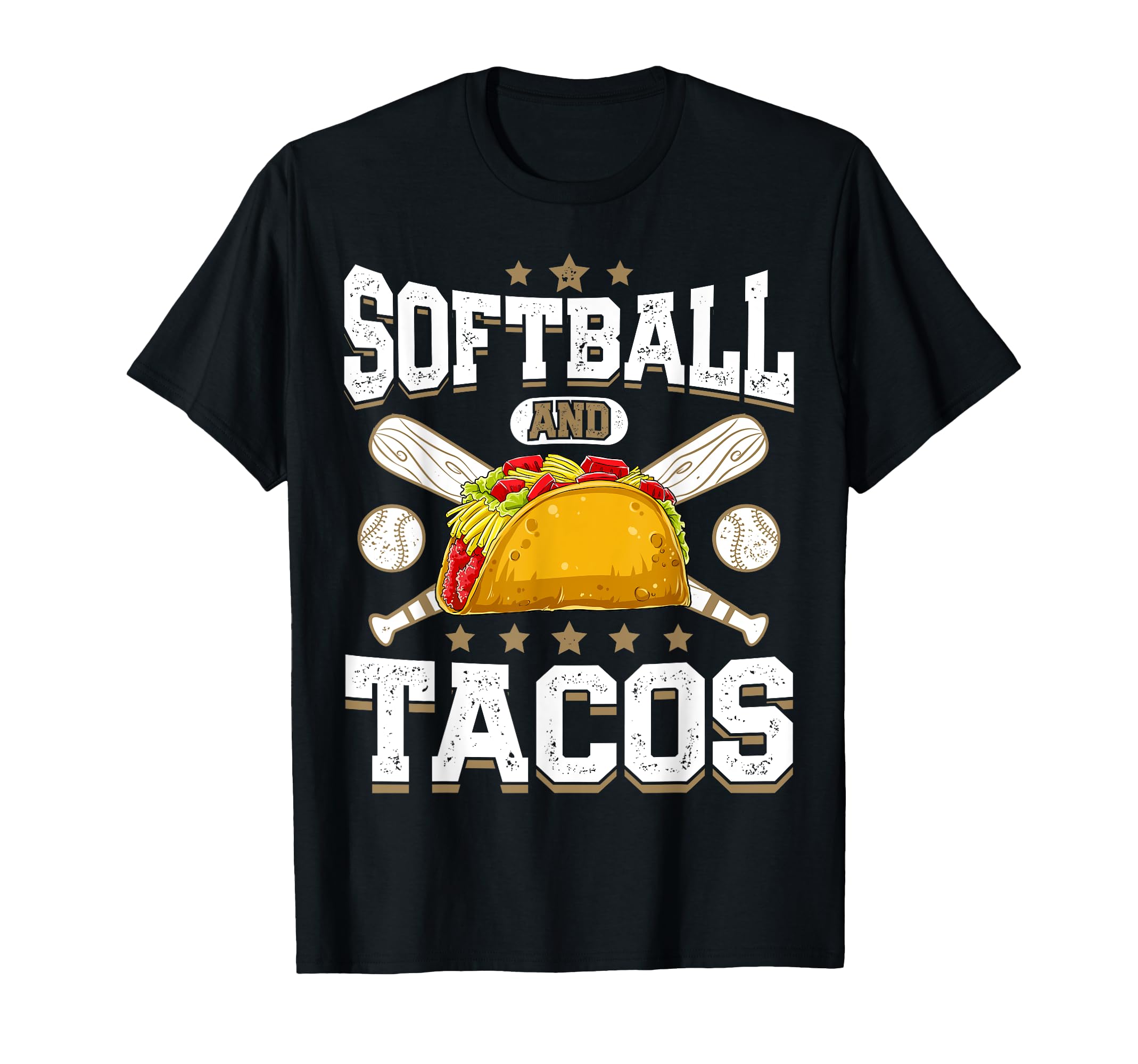 Amazon.com: Softball And Tacos Funny Catcher Pitcher Batter Food Lover ...