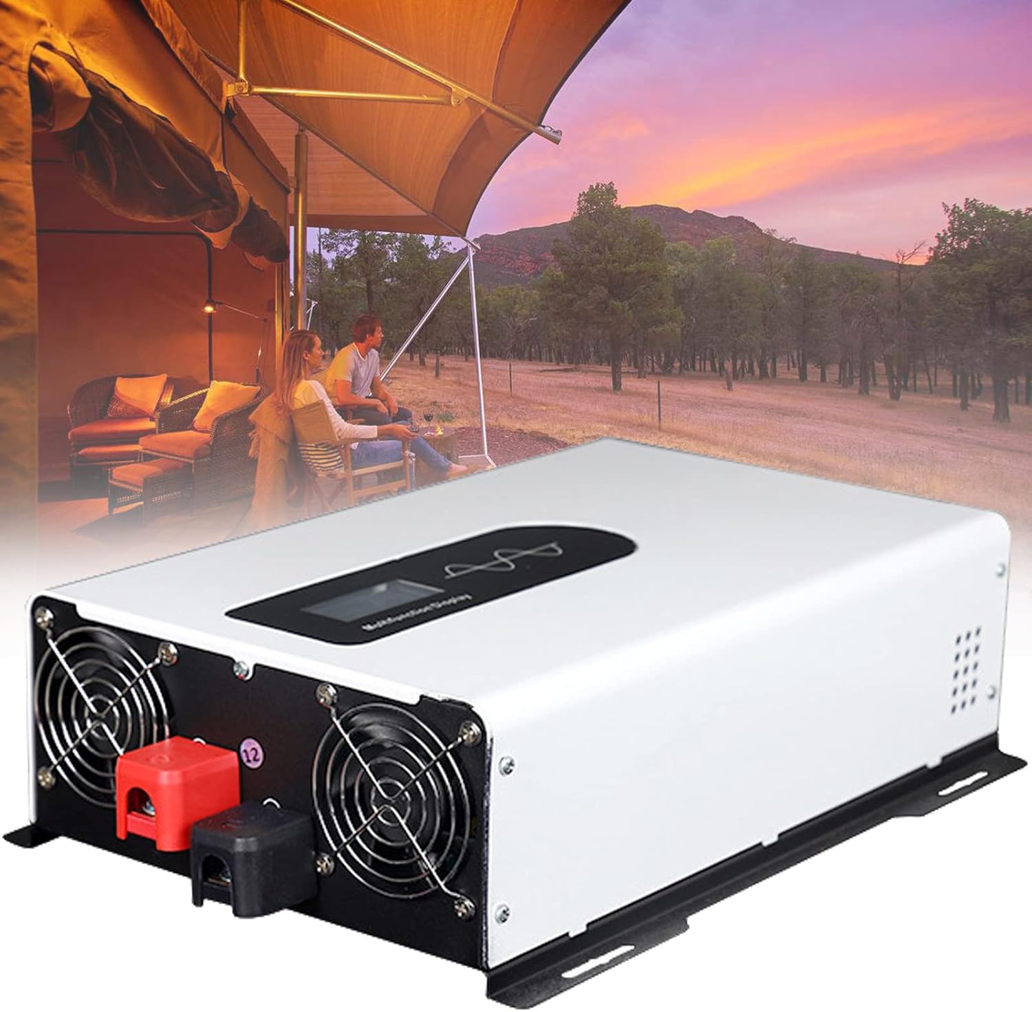 Power Inverter 12/24/48/60/72/96V To 110V/220V Ac Pure Sine Wave Inverter 4500/5200/6600/10000W ...