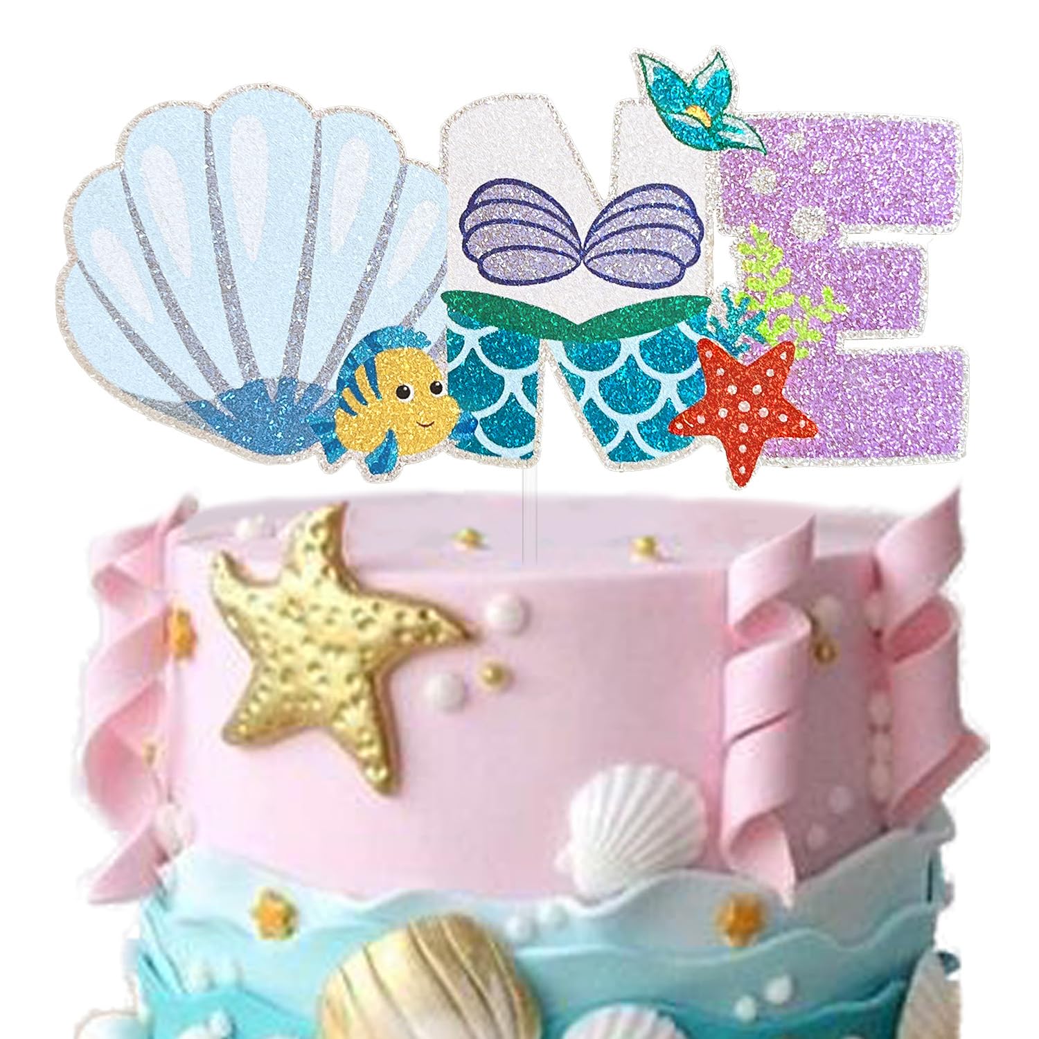 Snapklik.com : Princess Ariel One Cake Topper, Little Mermaid 1st ...