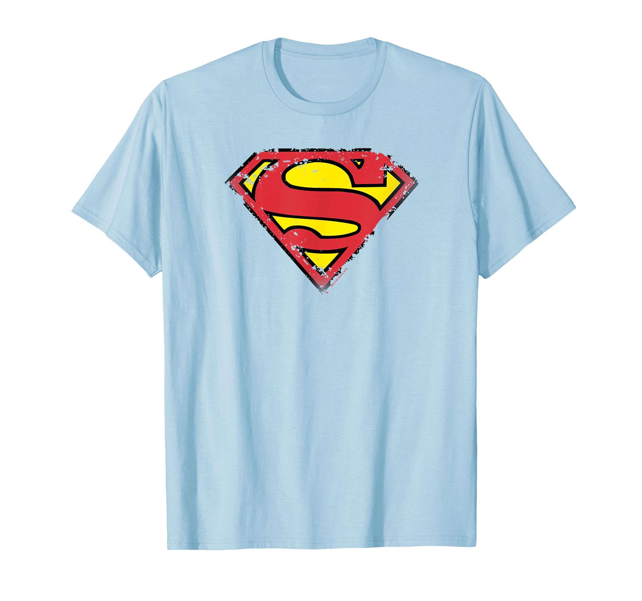 Amazon.com: Superman Distressed Shield T-Shirt : Clothing, Shoes & Jewelry
