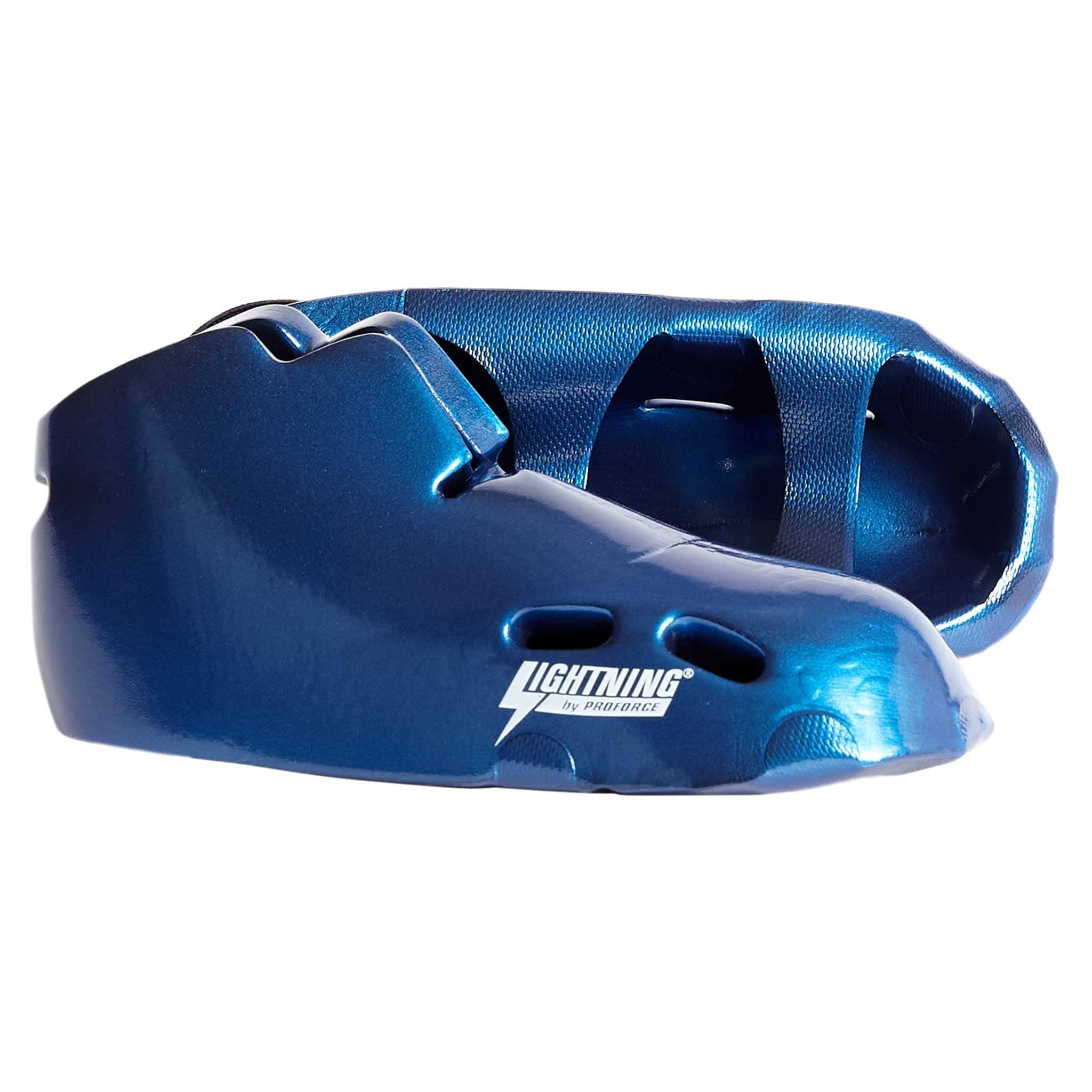 Taekwondo Karate Sparring Gear Pro Force Lightning Kicks - Blue Size ...
