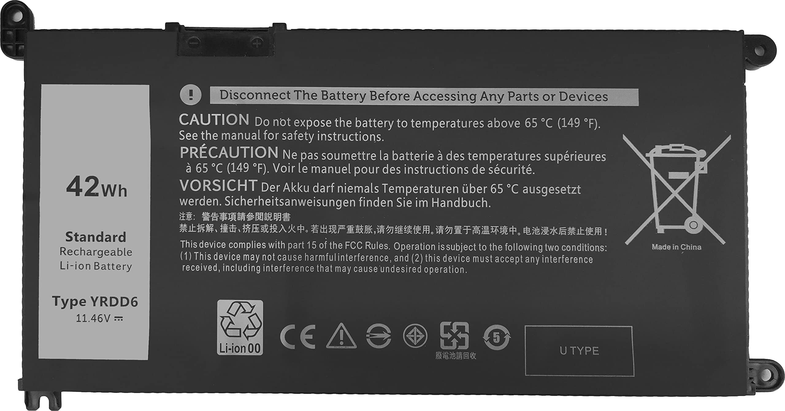 Amazon.com: Replacement J1KND 11.1v 48wh Laptop Battery For Dell ...