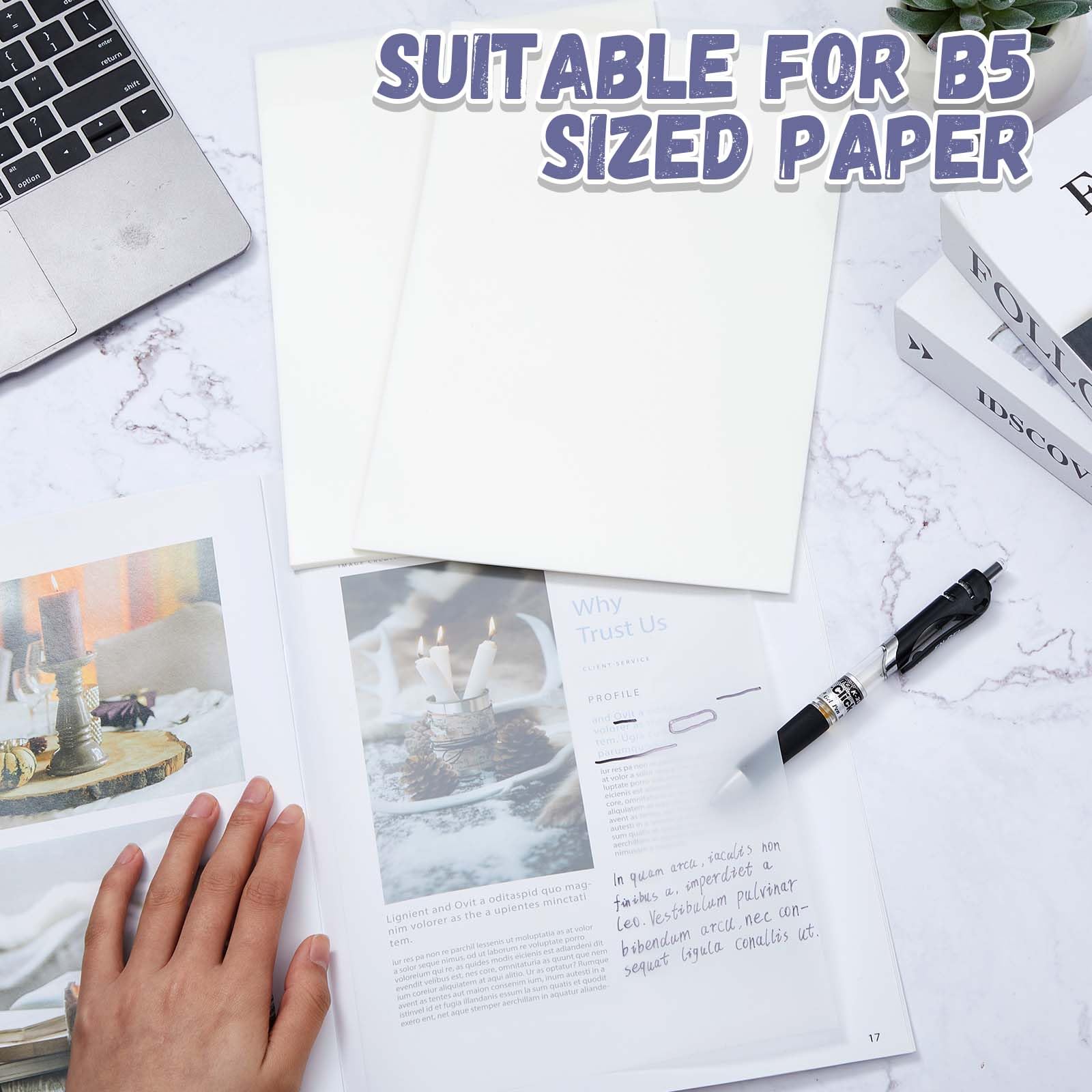 Snapklik.com : Gueevin 100 Sheets 6.8 X 9.8 Inch Transparent Sticky ...