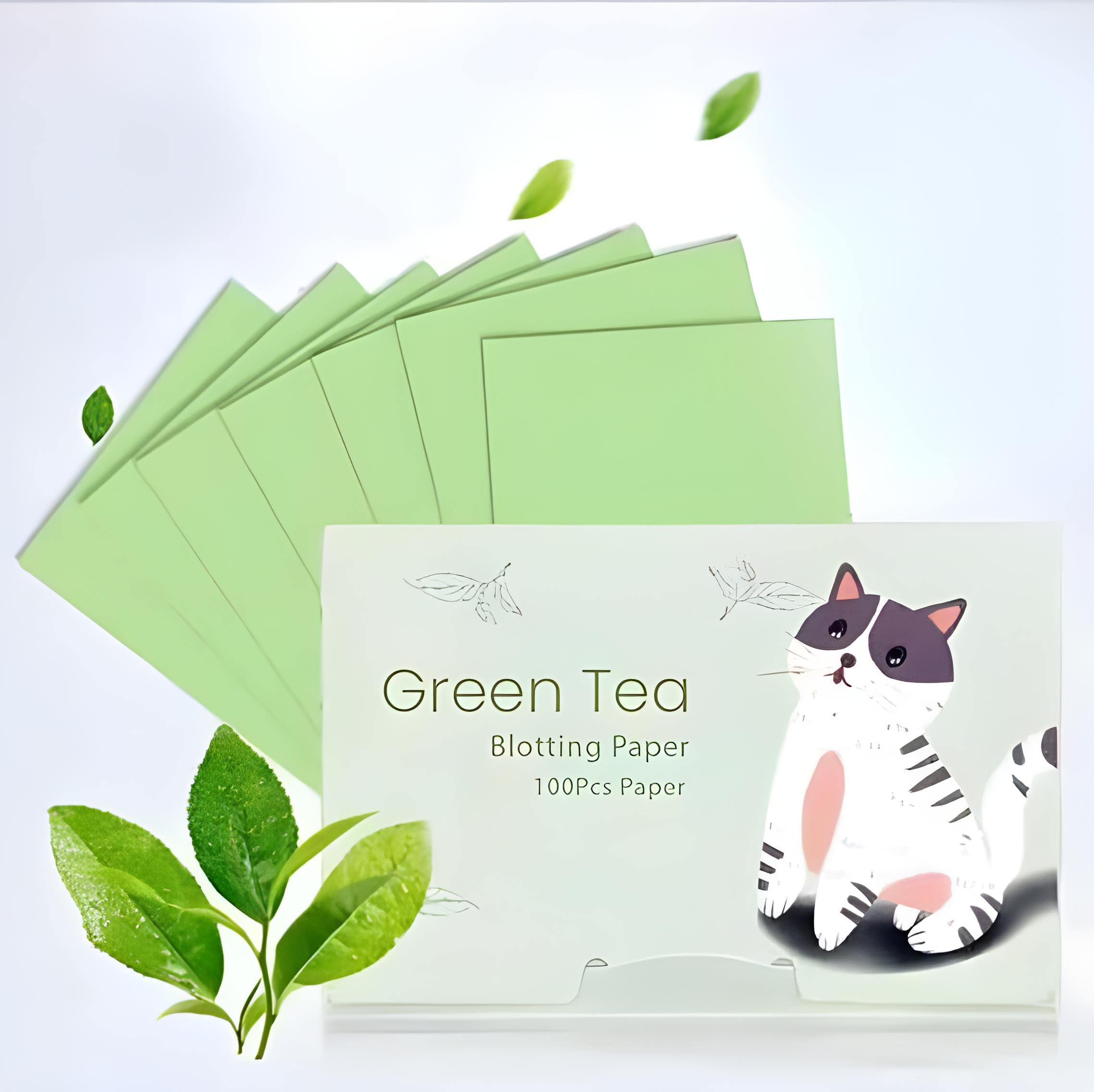 100 Sheets Makeup Blotting Paper Oil Blotting Sheets for Face Bloating ...