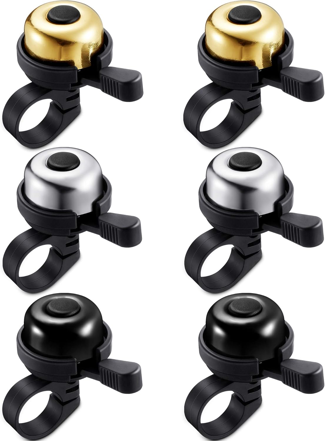 Brandclub - 6 Pcs Bike Bell Classic Aluminum Bicycle Bell Crisp Loud ...