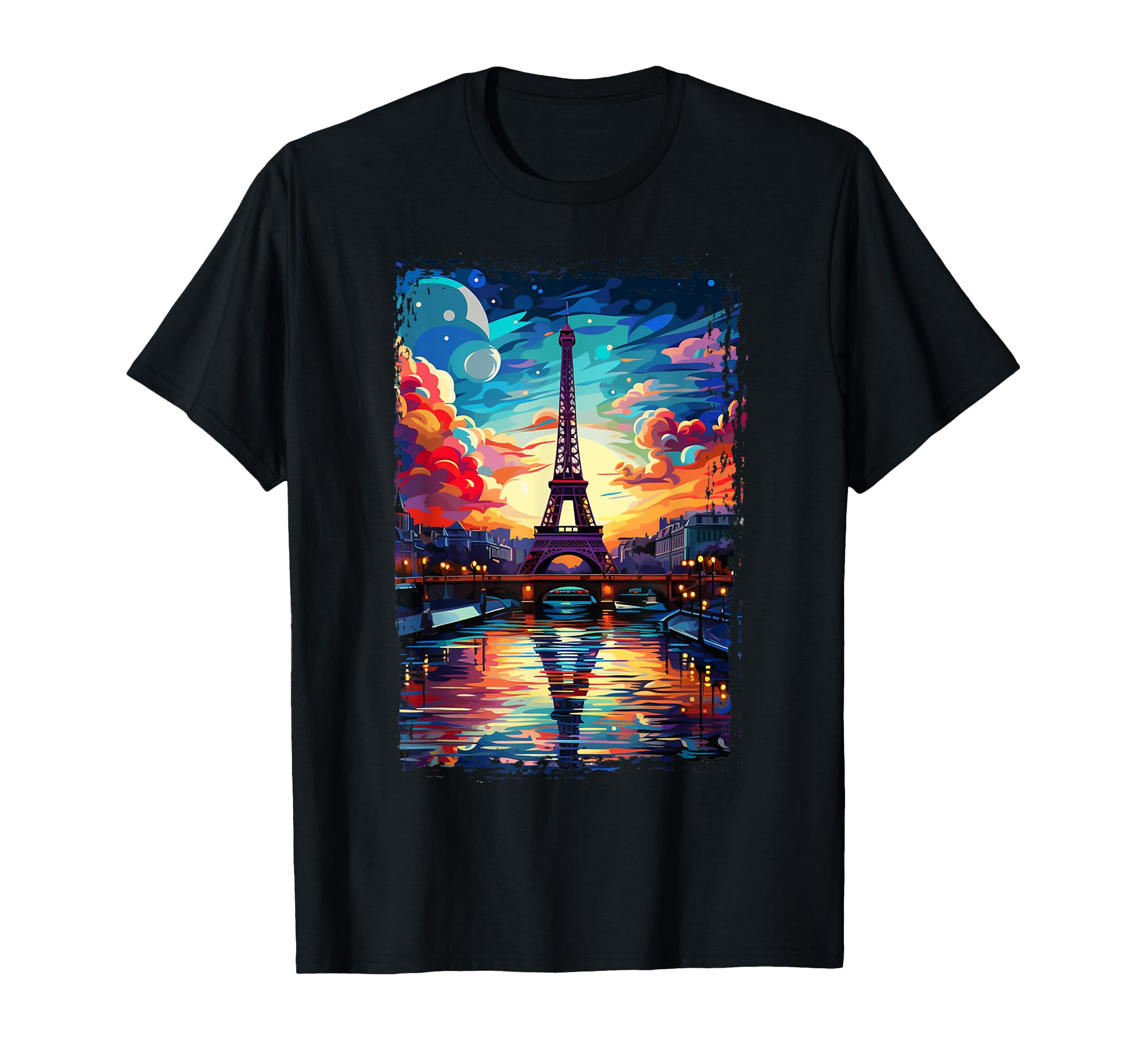Amazon.com: Paris Eiffel Tower T-Shirt I Love Paris Souvenir France T ...